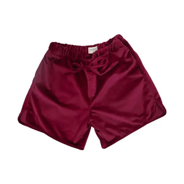PIER SICILIA Camillo Velvet Bermuda Shorts
