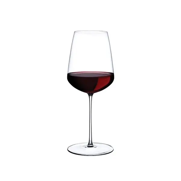 Turgla Home Neutrals Stem Zero Crystal Wine Glass, Set Of Two - Red