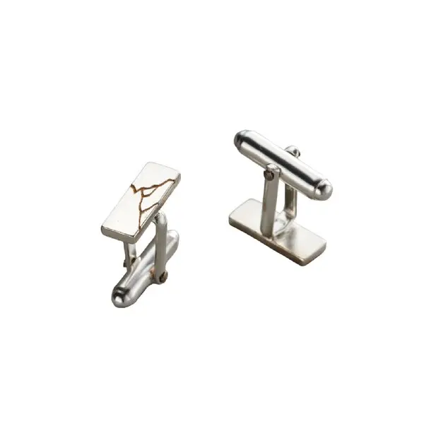 POSH TOTTY DESIGNS Sterling Kintsugi Cufflinks - Silver