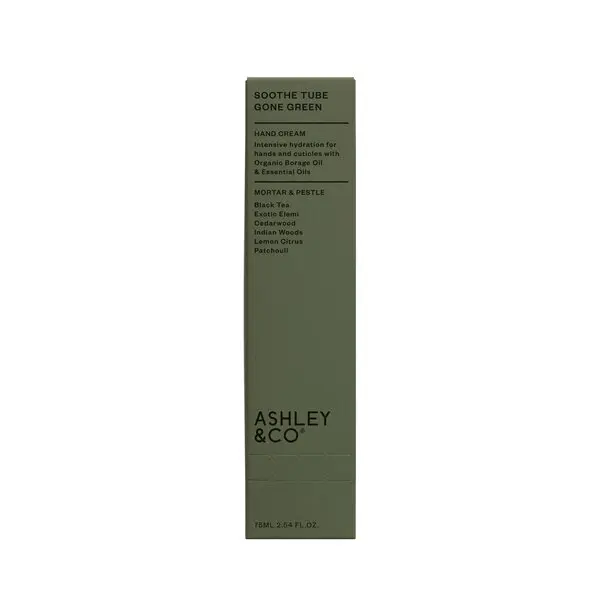 ASHLEY & CO Soothe Tube Hand Cream Mortar & Pestle - Green