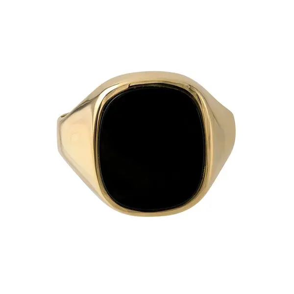 VICSTONENYC FINE JEWELRY Onyx Ring - Gold