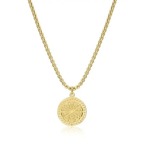 SET & STONES Solana Wheel Of Life Pendant Necklace - Gold