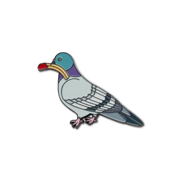 MAKE HEADS TURN Grey / Black Magnet Pigeon - Grey/black