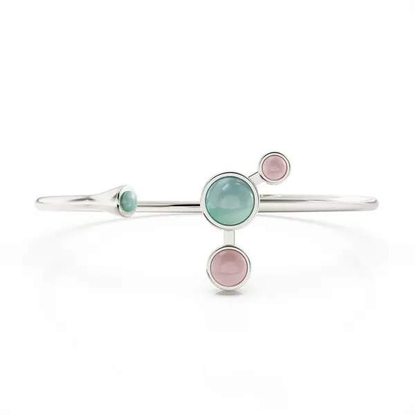 LINDA FIORE Aurora Bangle - Silver