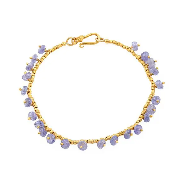 OPIUM JEWELS Vermeil Tanzanite Garland Bracelet - Gold/yellow