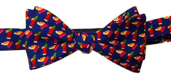 LAZYJACK PRESS Printed Bow Tie - Blue
