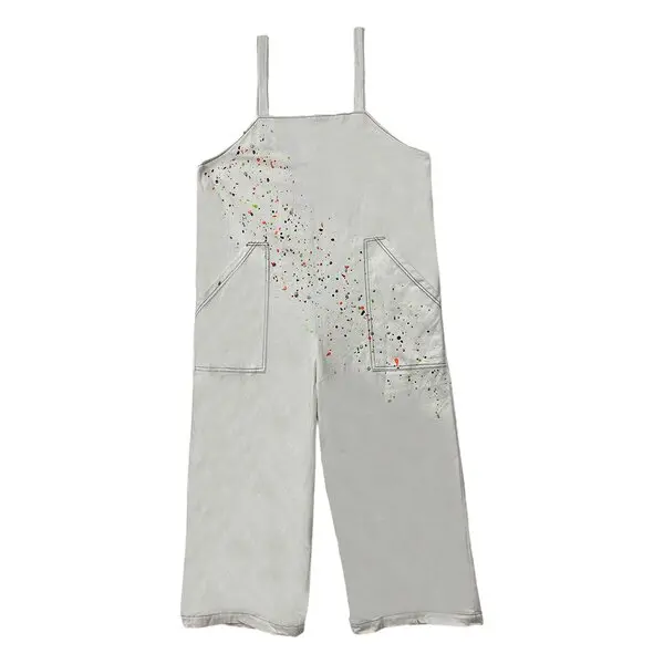 ZASTASTUDIO Color Palette Raw Denim Multispots Overall H Six - White