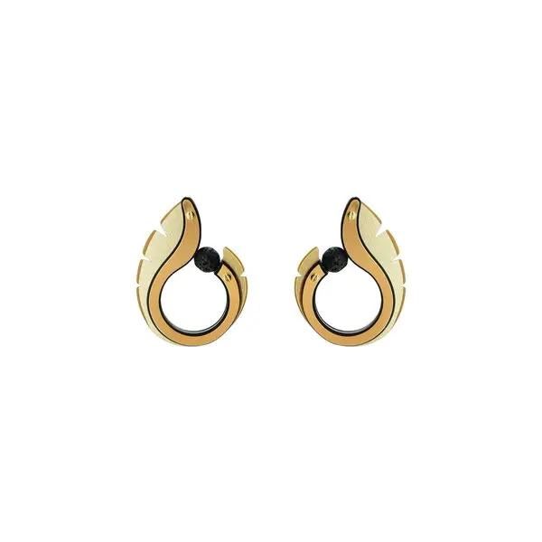 GISSA BICALHO Hoop Earrings - Black