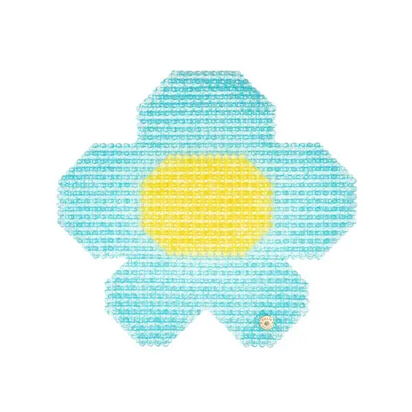 TILLIE BEADS Table Tale Sparkling Daisy Placemat - Blue