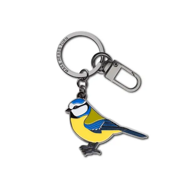 MAKE HEADS TURN Enamel Keychain & Bag Charm - Blue