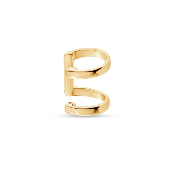 SALLY SKOUFIS Alchemy Duo Ear Cuff In 18k Vermeil - Gold