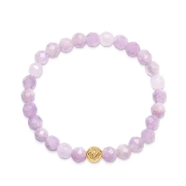 NIALAYA JEWELRY Amethyst Lavender Beaded Bracelet - Purple