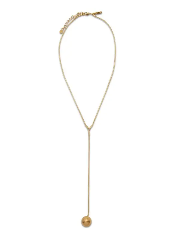 JAREDJAMIN Plated Sphere Drop Lariat Y-necklace - Gold