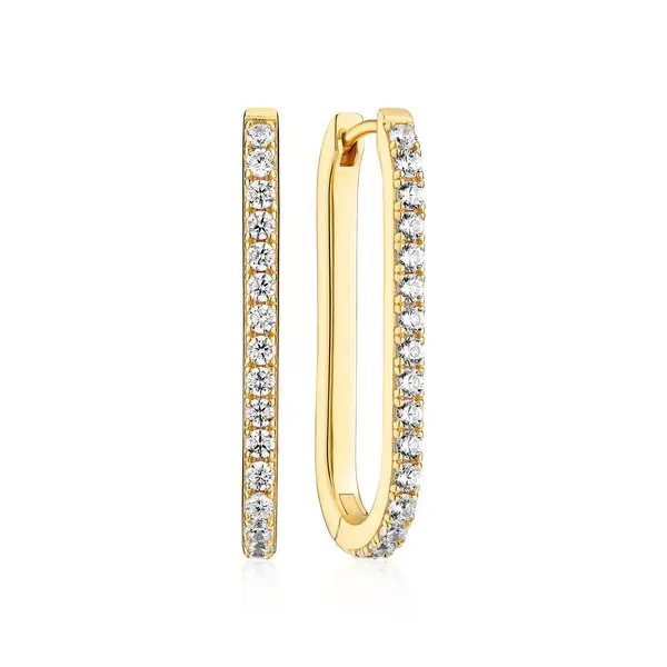 SIF JAKOBS JEWELLERY Capizzi Zirconia Earrings - Gold