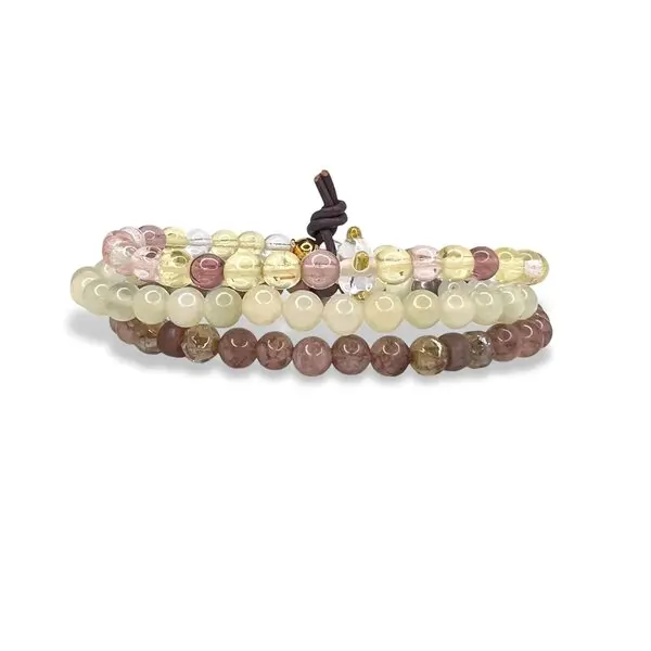 JAREDJAMIN Bracelet Set - Green/purple