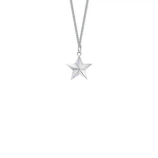 TRUE ROCKS Sterling Mini Star Pendant - Silver