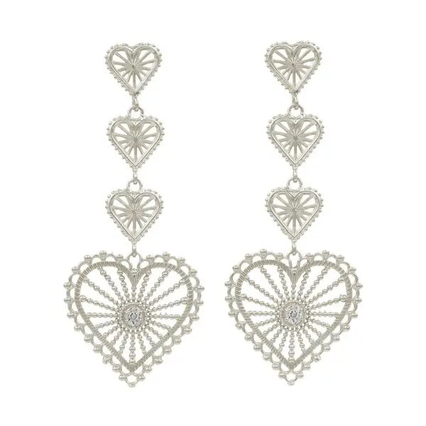 ZOË & MORGAN Mi Amor Earrings - Silver