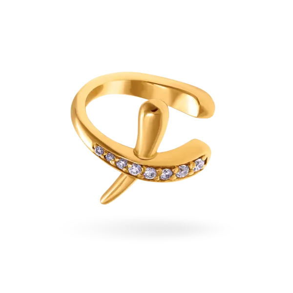 LUCY QUARTERMAINE 18ct Ear Cuff With Diamonds - Gold