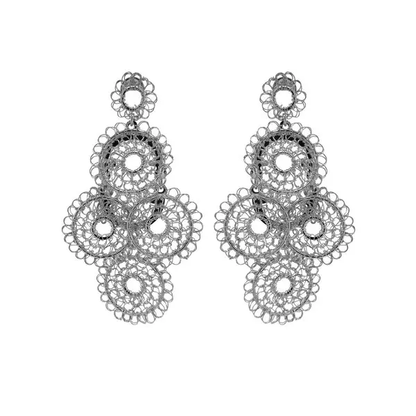 LAVISH BY TRICIA MILANEZE All Juliette Wire Chandelier Earrings - Silver