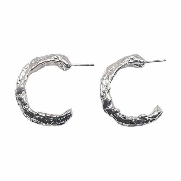 MOCA JEWELLERY Sterling Hoop Earrings - Silver