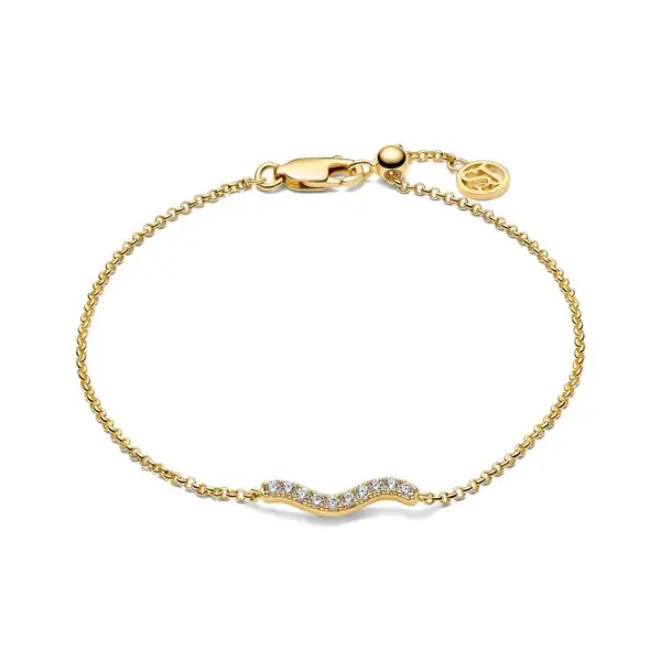 SIF JAKOBS JEWELLERY Ellera Waves Bracelet - Gold/white