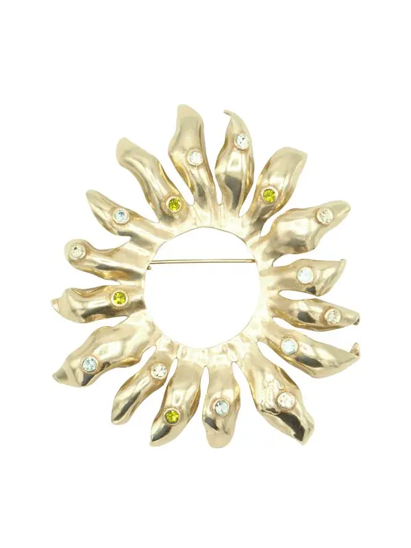SITA NEVADO Sol Brooch - Green