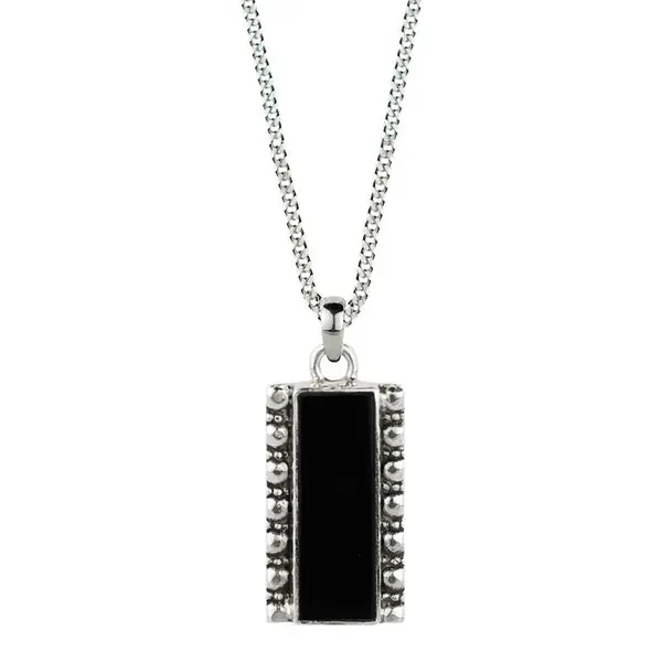 CHARLOTTE'S WEB JEWELLERY Maharani Silver Necklace Black Onyx - Silver/black