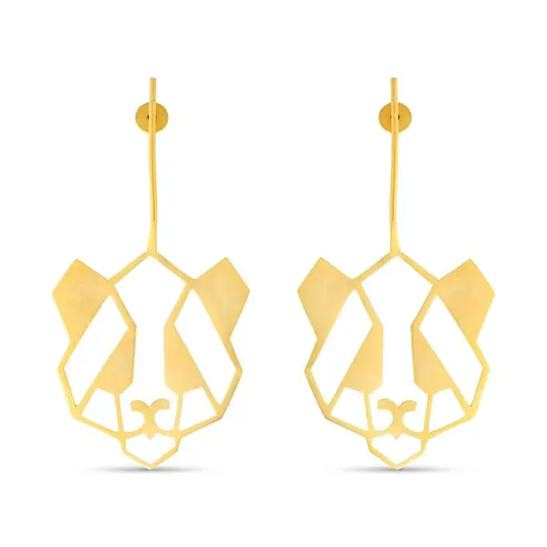 MERAKI BY RASHMI BAJAJ Panda Dangle Earrings - Gold