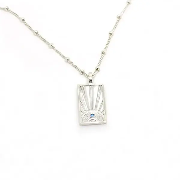 ETTA BURTON JEWELLERY Charm Pendant Necklace - Silver