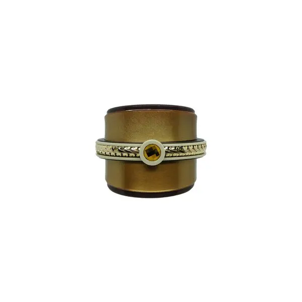 GISSA BICALHO Acrylic Empire Cuff Bracelet - Gold