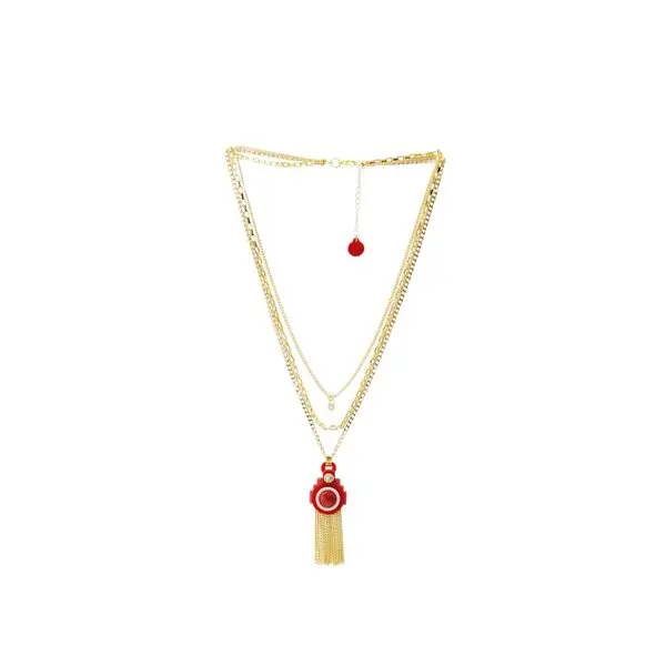 GISSA BICALHO Acrylic Necklace - Pink