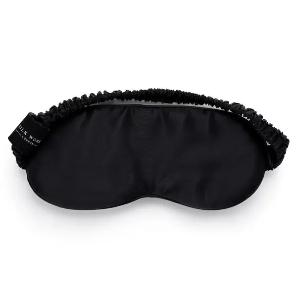SILK WORKS Mulberry Silk Eye Mask - Black
