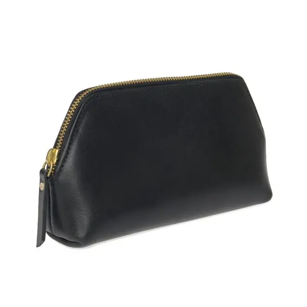 VIDA VIDA Leather Makeup Bag - Black