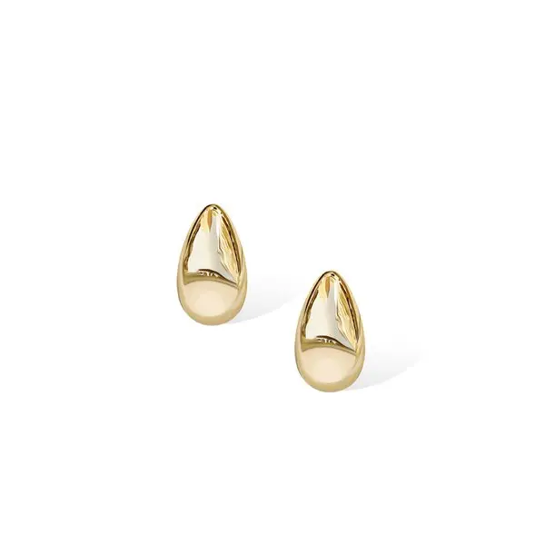 RETRO CHIC Drop Earrings Plated - Gold