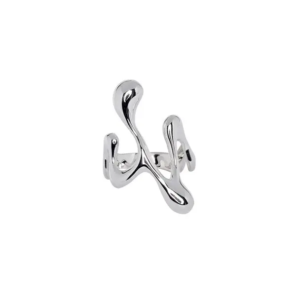 LUNA DELPHINE Surge Sterling Ring - Silver