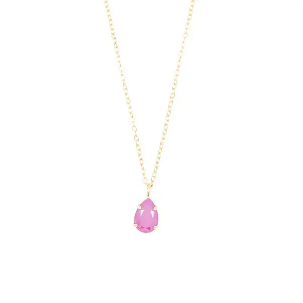 ROSASPINA FIRENZE Peony Drop Necklace - Pink