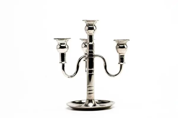 ANATOLIACRAFT Solid Copper Candelabra – Handcrafted Three-arm Candle Holder