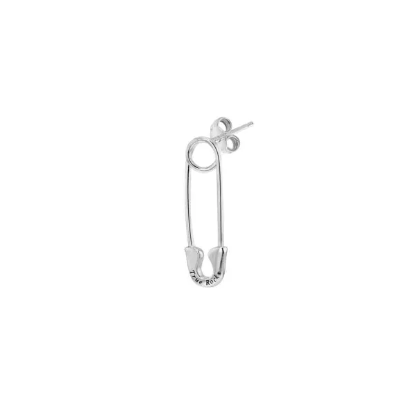 TRUE ROCKS Safety Pin Stud Earring - Silver