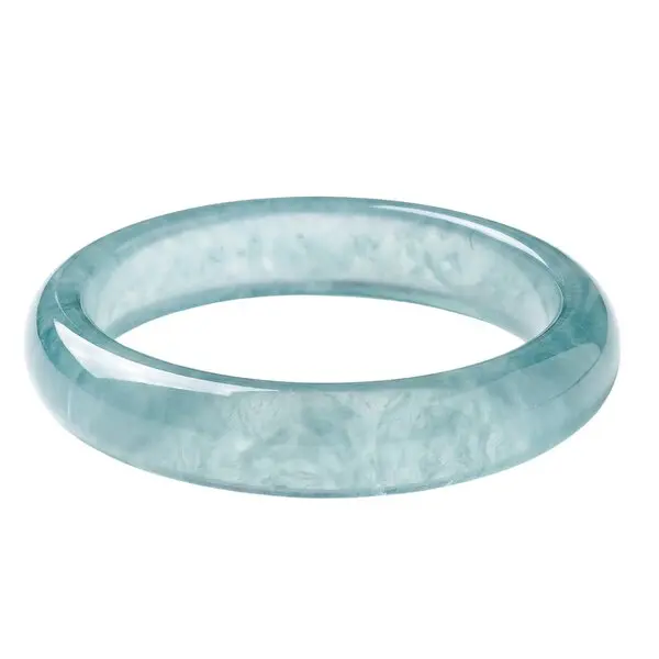 SEREE Pool Jade Stone Bangle - Blue