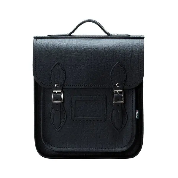ZATCHELS Handmade Leather City Backpack - Black
