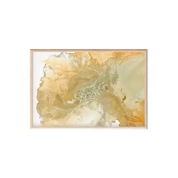 ART BY AFFIE Yellow / Orange / Brown Clay Large Horizontal Fine Art Print - Yellow/orange/brown