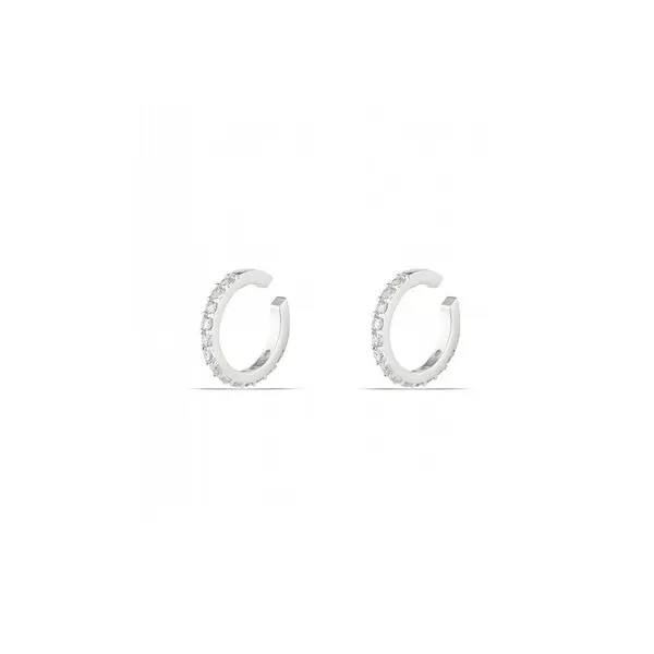 SPERO LONDON Cubic Zirconia Sterling Ear Cuffs - Silver