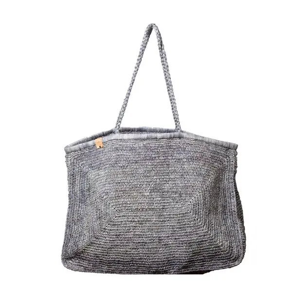ZANATANY CONCEPTS Clipa Raffia Tote Bag - Blue