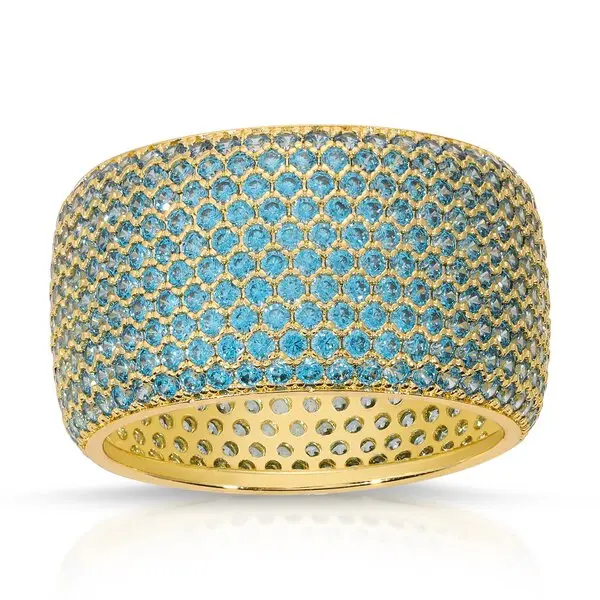 NATIVE GEM Billionaire Aquamarine Ring - Blue