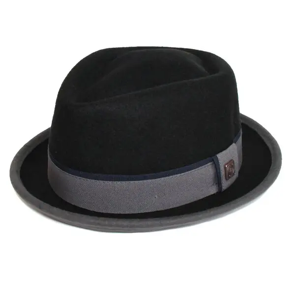 DASMARCA HATS Edward Porkpie Hat - Black