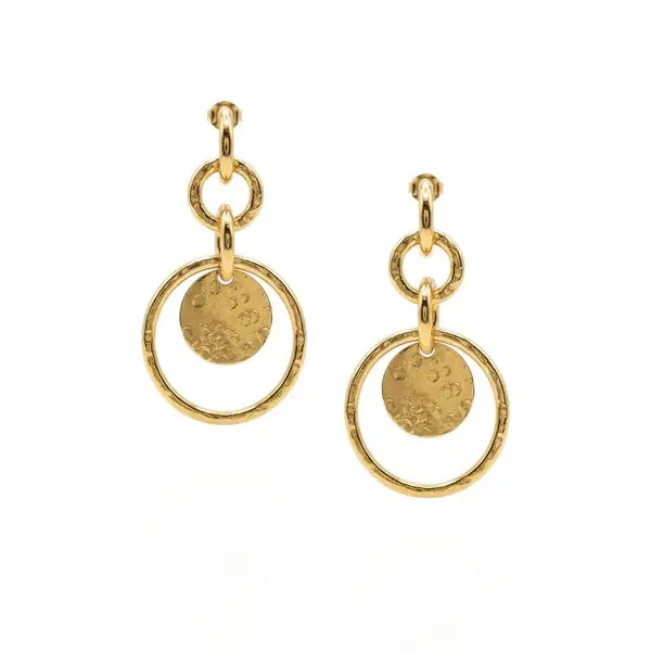 JAREDJAMIN Peacock Preen Post Earrings - Gold
