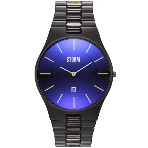 STORM Slate Blue Stainless Steel Bracelet Watch - Black/blue