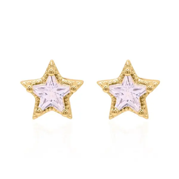LUNA CHARLES Brooke Star Stud Earrings - Gold