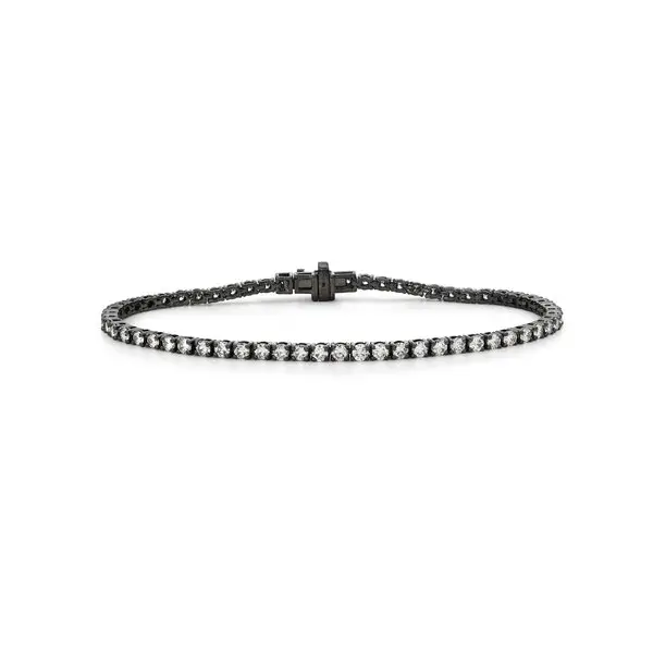 ARTISAN 14k Gold 2.89 Ct. Diamond Tennis Bracelet - White