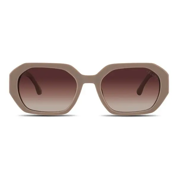 VELVET EYEWEAR Geometric Sunglasses - Beige